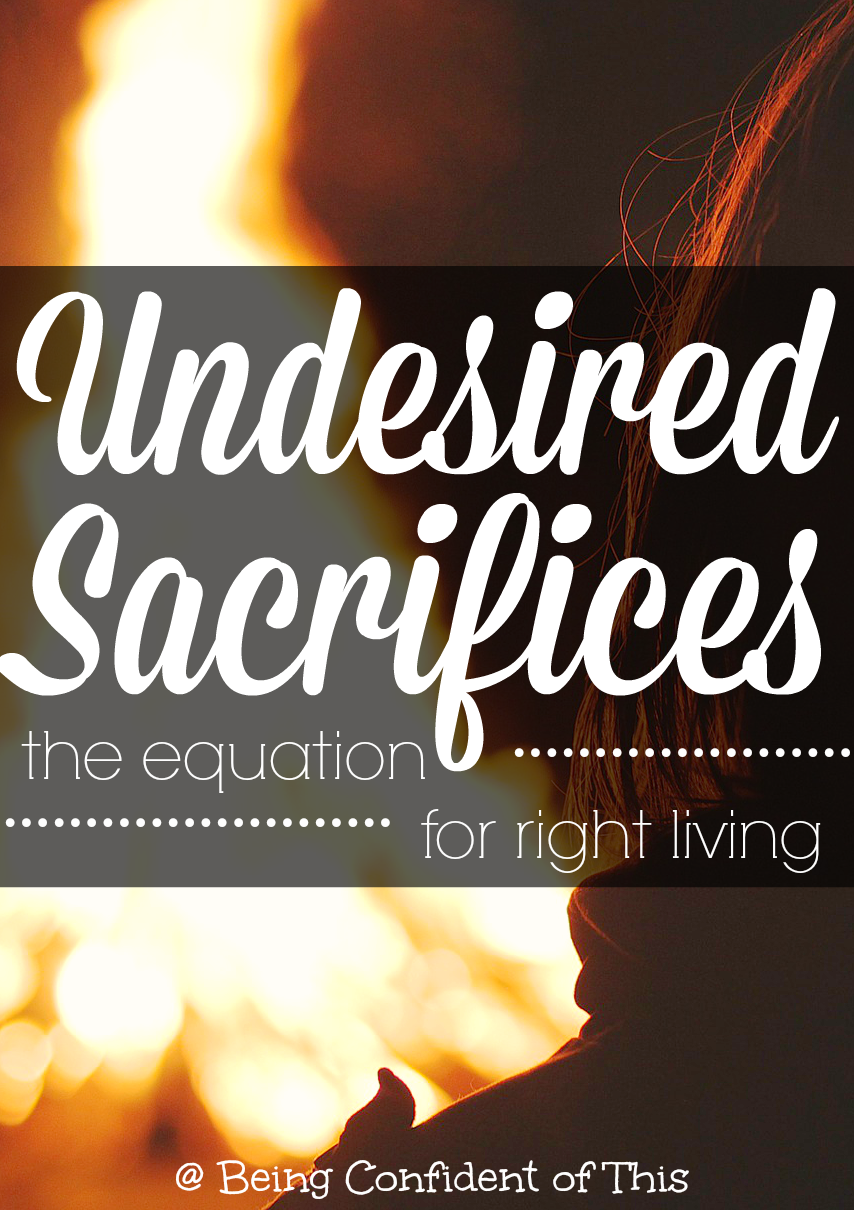 Undesired Sacrifices and the Equation for Right Living | Being ...